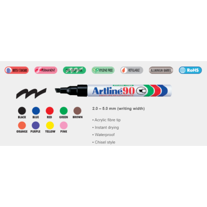 Artline Permanent Marker EK-90