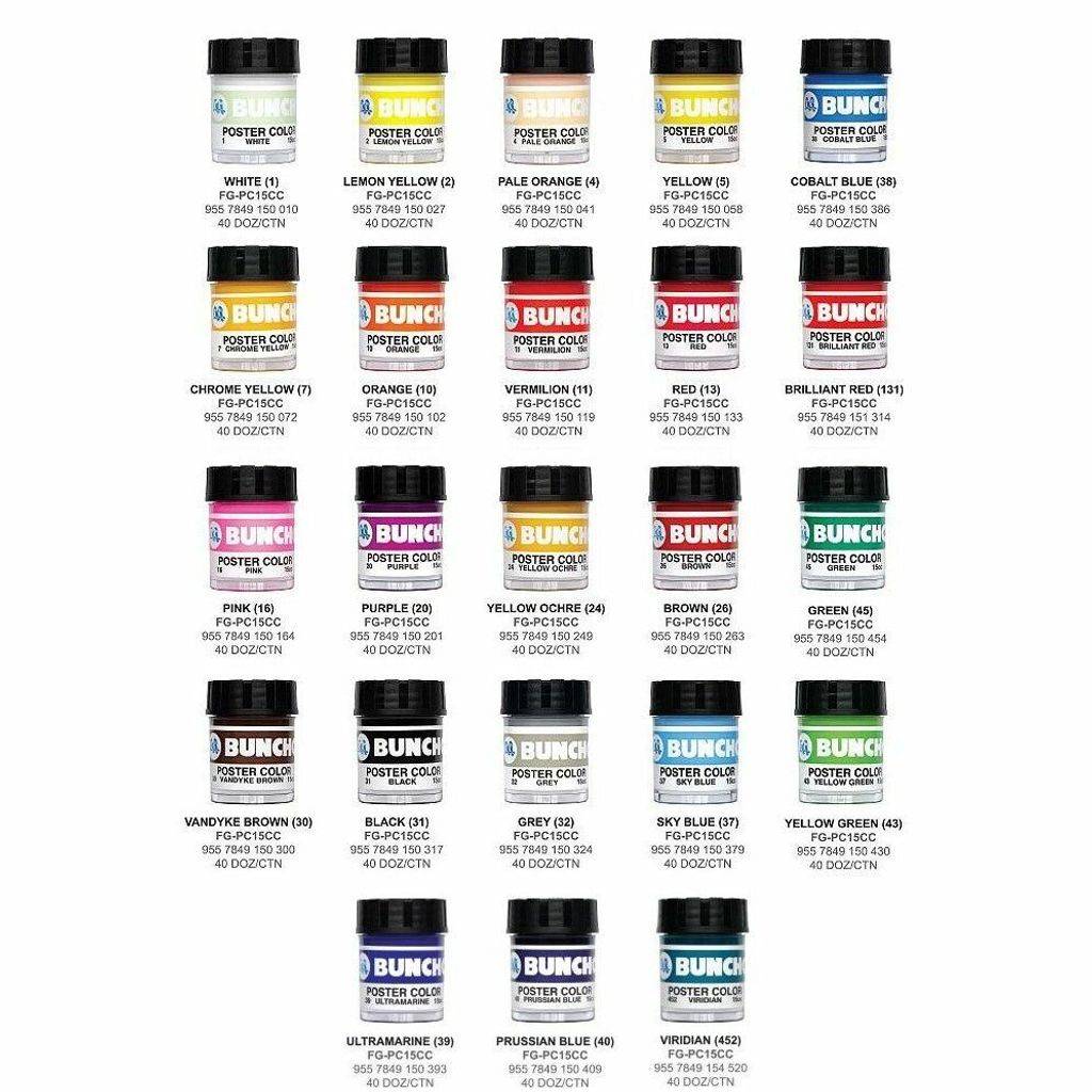 Buncho Poster Colour 15CC -Single Colour