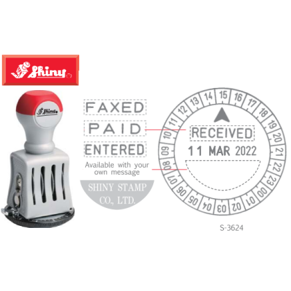 RUBBER STAMP SHINY S-3624 (24 HOURS)