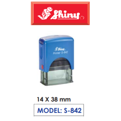 RUBBER STAMP SHINY S-842/S-852 (14 X 38MM)