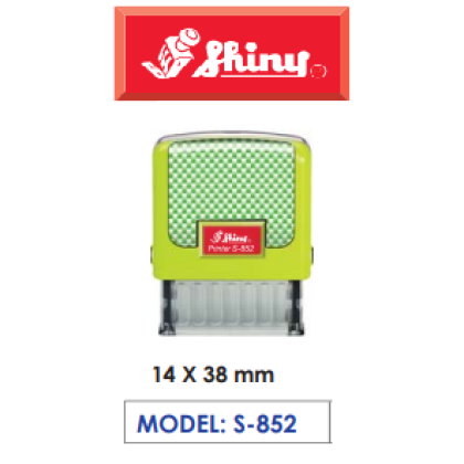 RUBBER STAMP SHINY S-842/S-852 (14 X 38MM)