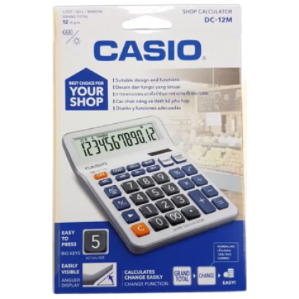 CASIO CALCULATOR DC-12M (12 DIGIT)