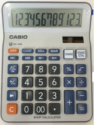 CASIO CALCULATOR DC-12M (12 DIGIT)