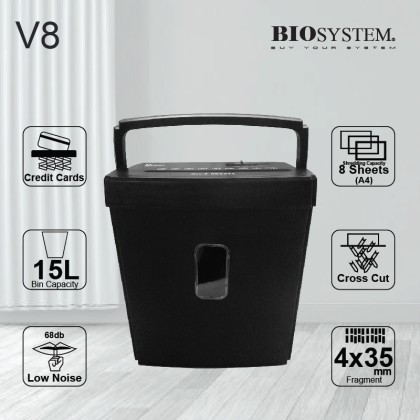 BIOSYSTEM PAPER SHREDDER V8