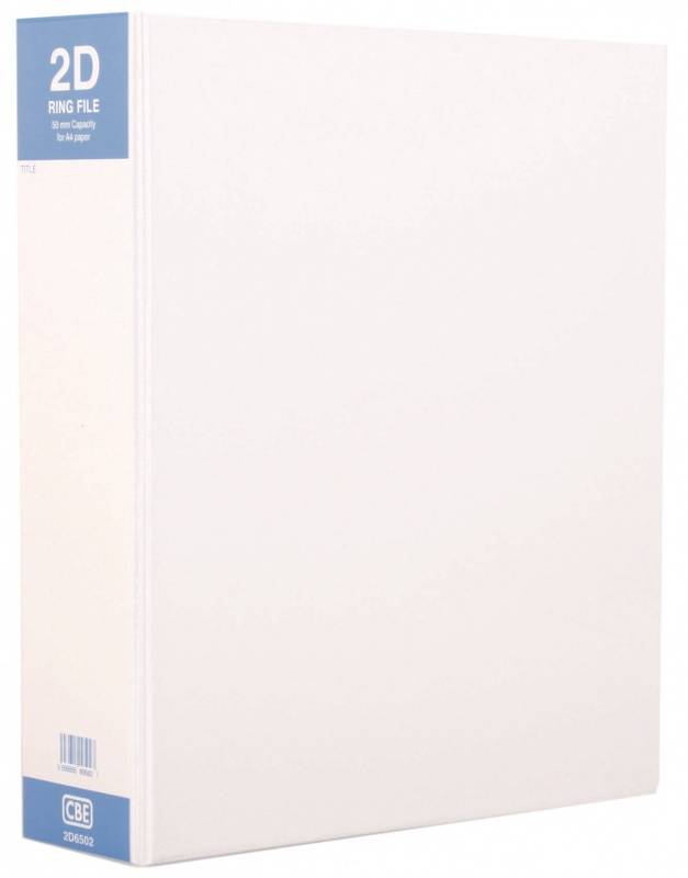 CBE A4 PVC 2-D RING BINDER FILE (2D6502) 50MM