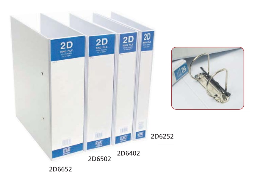 CBE A4 PVC 2-D RING BINDER FILE (2D6502) 50MM