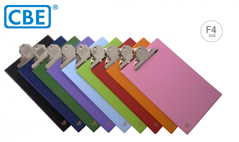 CBE F4 PVC CLIP BOARD 1496 (JUMBO CLIP)