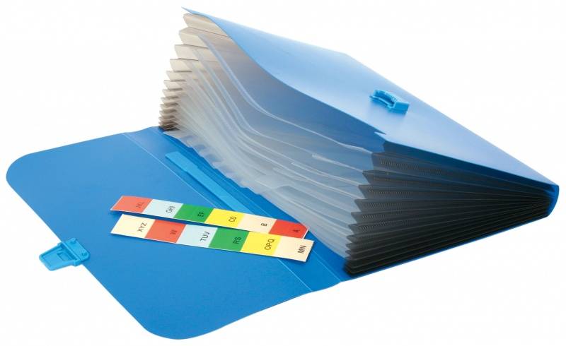 CBE A4 EXPANDING FILE WITH HANDLE 12 POCKET (H4304-12P)