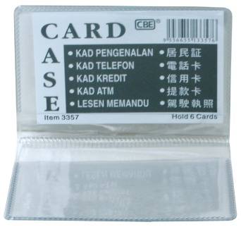 CBE PVC NAME CARD CASE (6 POCKET) 3357