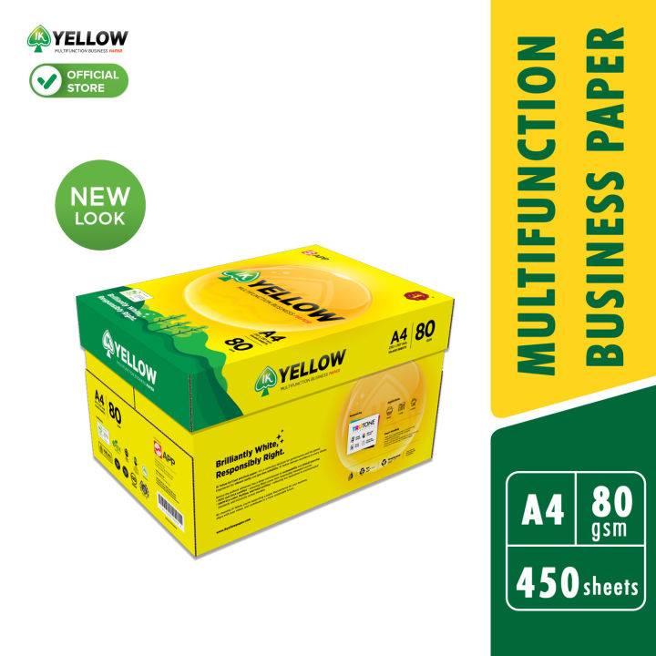 A4 PAPER IK YW 80GM (450'/PKT) (10'S/CTN)