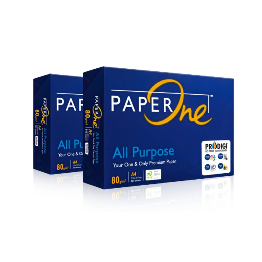 A4 Paper ONe 80gm Premium (500's/Pkt)(Blue Cover)