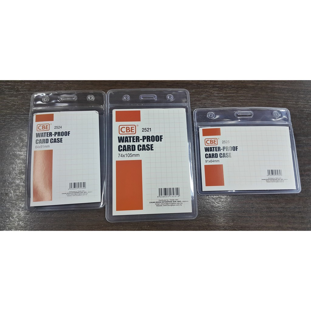 CBE 2521 Soft Badge / Card Holder (Crystal) -vertical