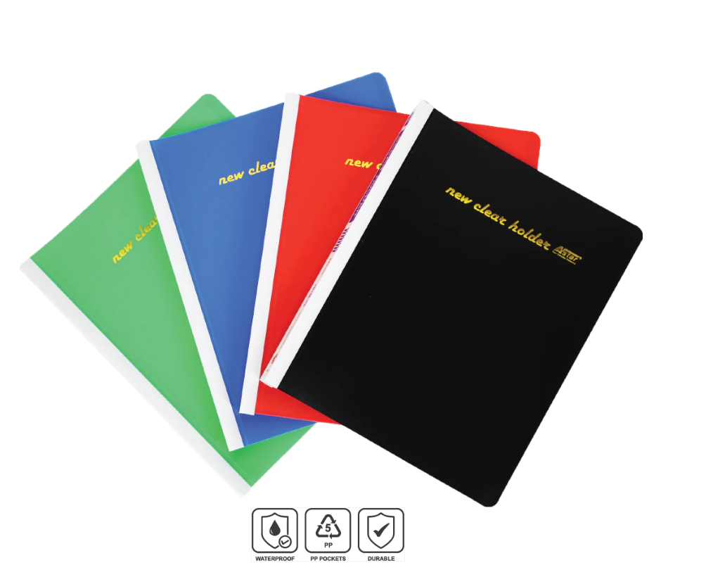 clear file 20 pockets