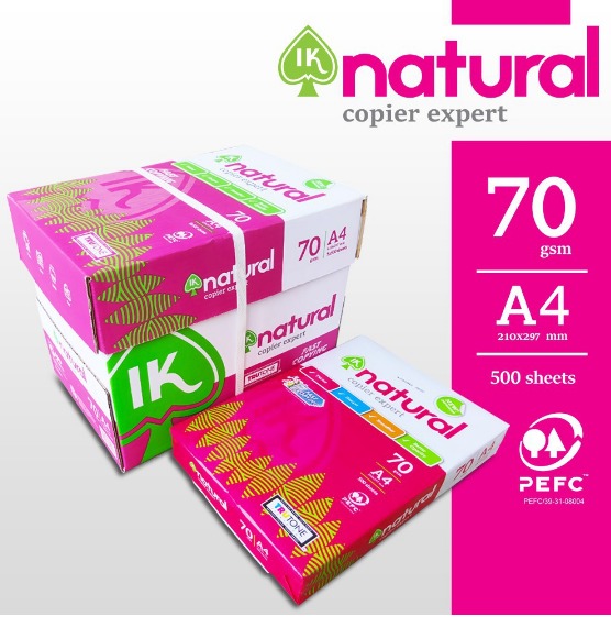 A4 PAPER IKNATURAL 70GM (500'S/PKT)