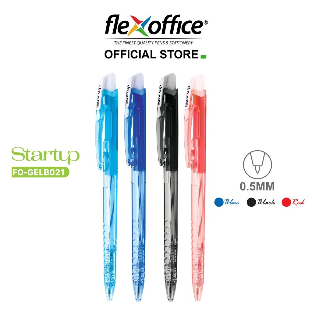 FlexOffice 0.5mm Smooth Ink Pen Start Up (FO-GELB021)