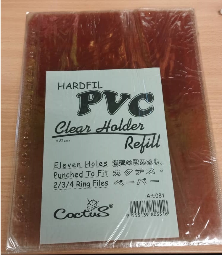 A4 11 HOLES PVC DOCUMENT PROTECTORS-REFILL