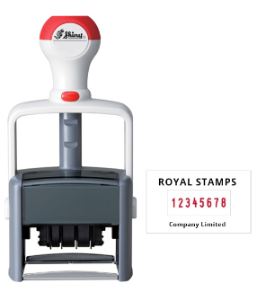 Rubber Stamp Shiny Numbering E-958/PL