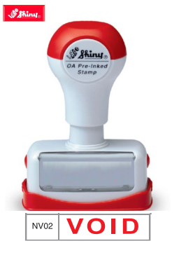 RUBBER STAMP SHINY NV-02(VOID)