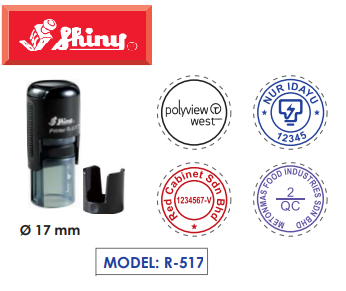 RUBBER STAMP SHINY R-517 (DIA:17MM)