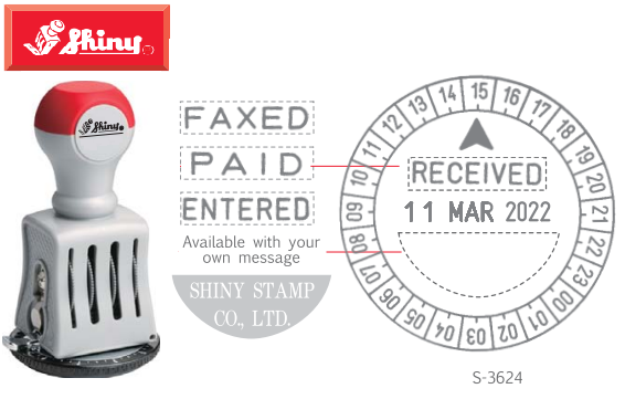 RUBBER STAMP SHINY S-3624 (24 HOURS)
