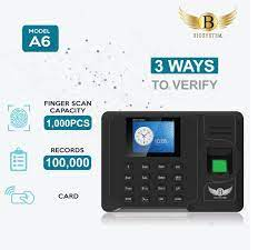 BIOSYSTEM FINGER PRINT RECOGNITION TIME ATTENDANCE A6