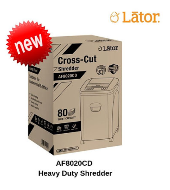 LATOR AUTO FEED HEAVY DUTY PAPER SHREDDER MACHINE AF8020CD