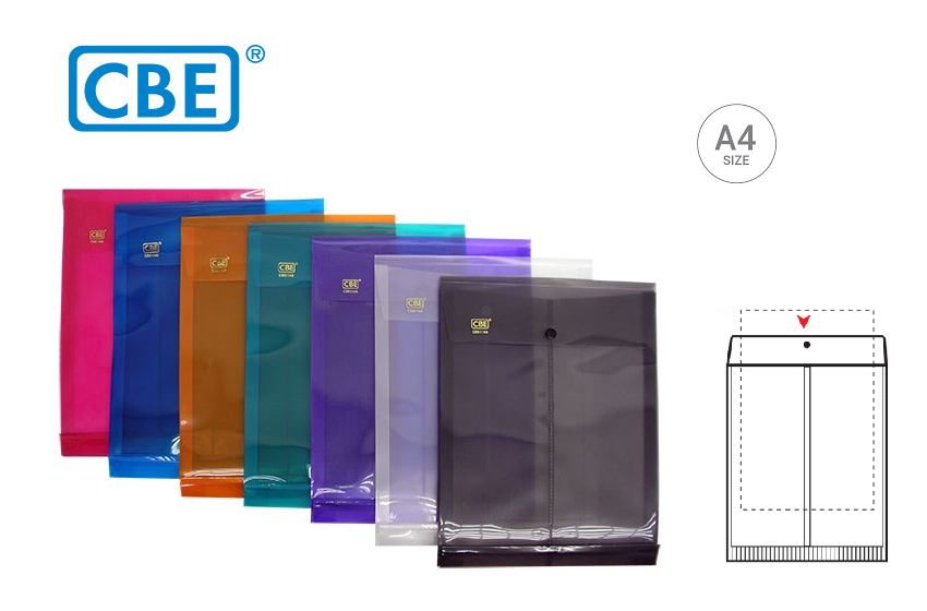 CBE A4 DOCUMENT HOLDER WITH BUTTON 114A