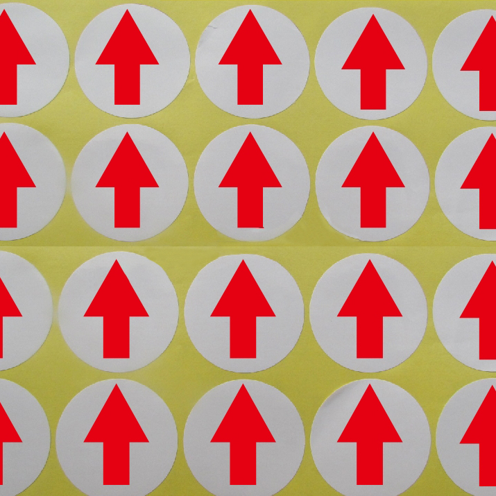 Round Sticker Arrow (1CM)