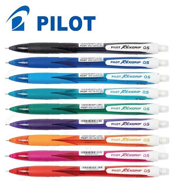 Pilot Rexgrip Mechanical Pencil With Lead 0.5mm (HRG10RC5#PIV)